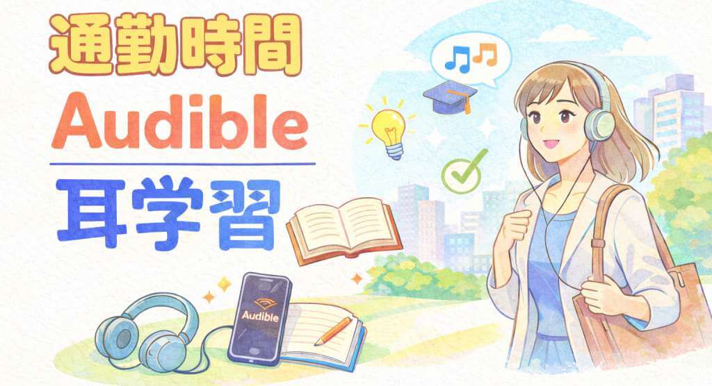 通勤時間の勉強が続かない人へ｜Audibleで“耳学習”を続けるコツ | キニナル